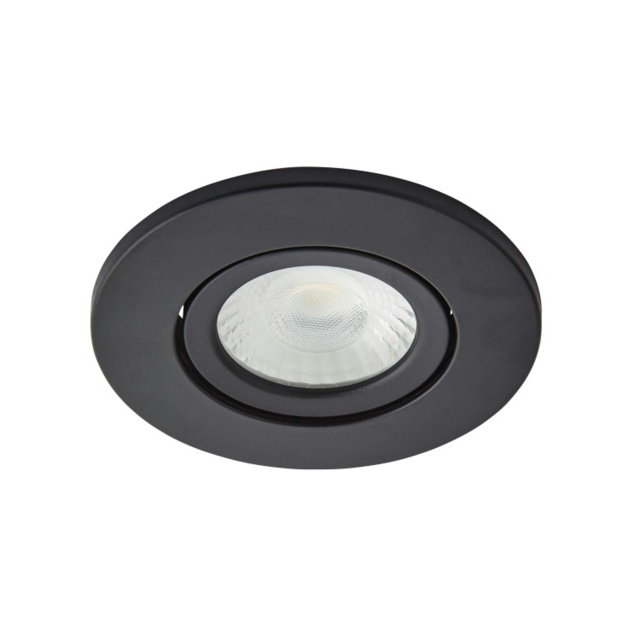Bhs Cal Led Fire Rated Ip65 Recessed Spotlight, Black by Tesco ...