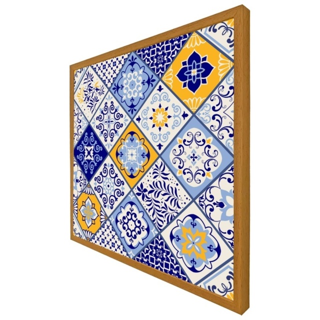 Turkish Style Azulejos Tiles (Picture Frame) Brown - Oak - S by Tesco ...