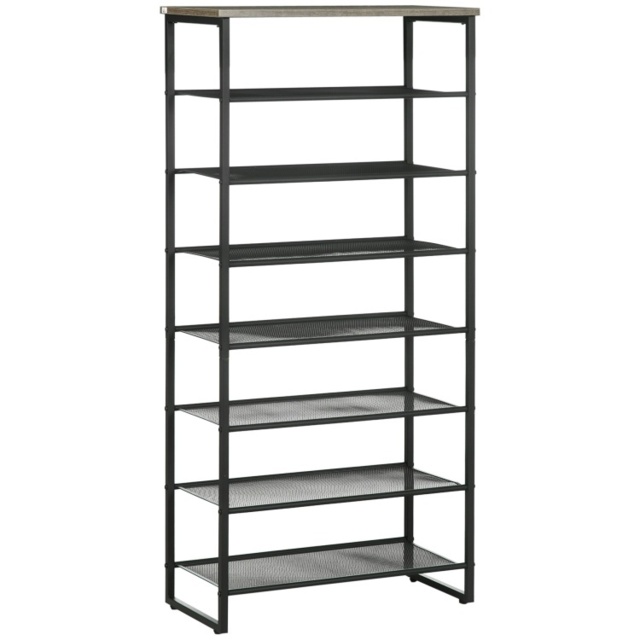 Homcom Shoe Rack, 8-Tier Shoe Storage Shelf For 21-24 Pair Shoes by ...