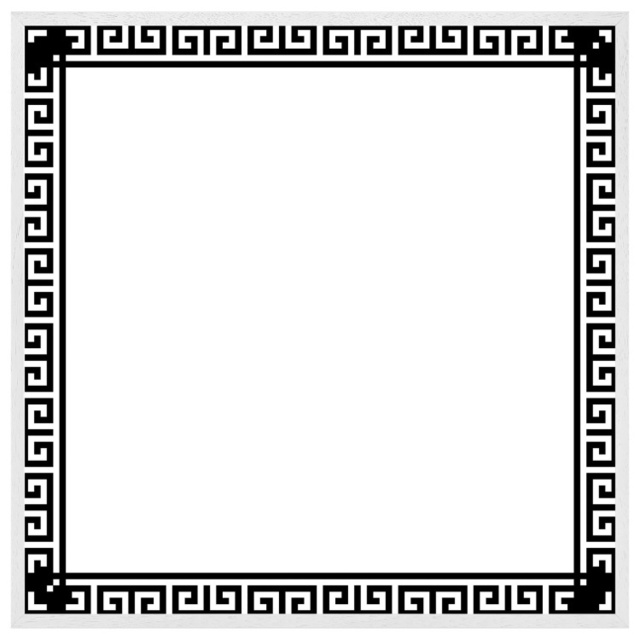 Greek Key Border Frame (Picture Frame) White - S by Tesco - Marketplace ...