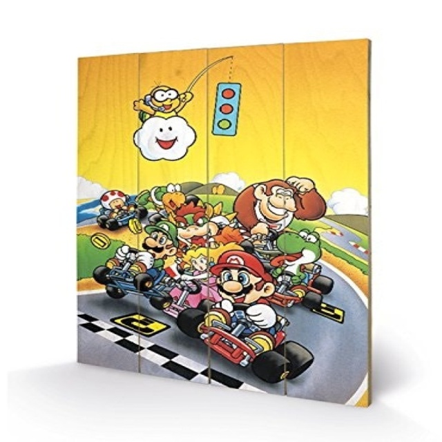 Super Mario Kart (Retro) - Wood Panel by Tesco - Marketplace | ufurnish.com