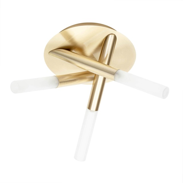 BHS Cindy Flush Ceiling Light Gold Satin Brass 1 by Tesco - Marketplace ...