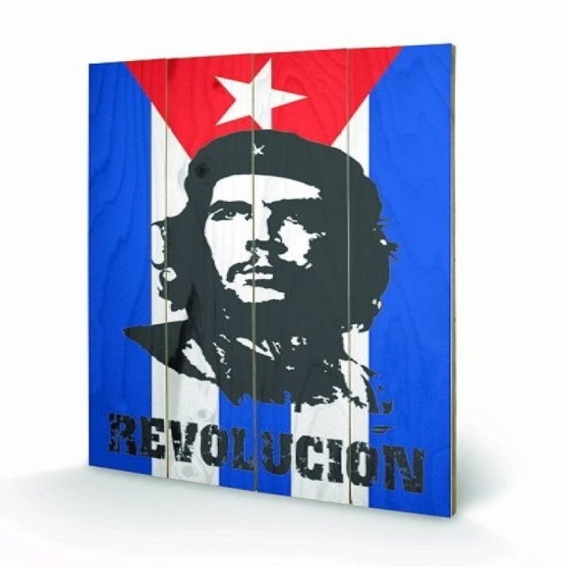 Che Guevara (Flag) - Wood Panel by Tesco - Marketplace | ufurnish.com