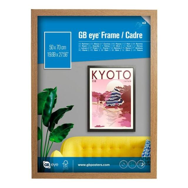 Gb Eye Contemporary Wooden Oak Picture Frame - 50 X 70Cm Brown - L by ...