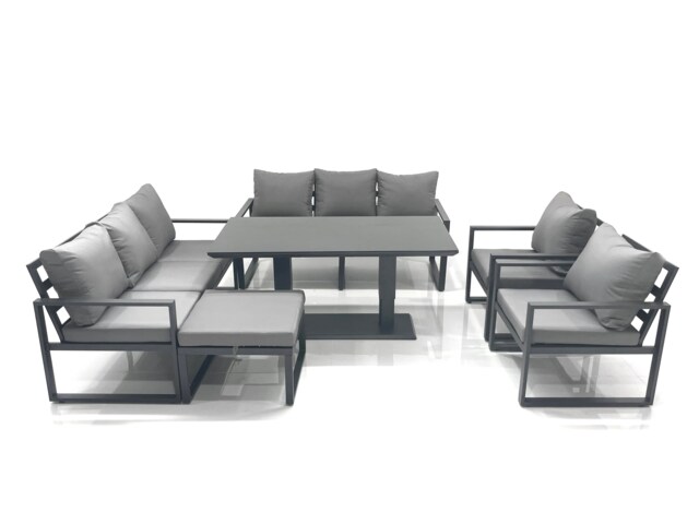 Fimous Garden Sofa Set Aluminium Furniture Rising Dining Tabe Set with ...