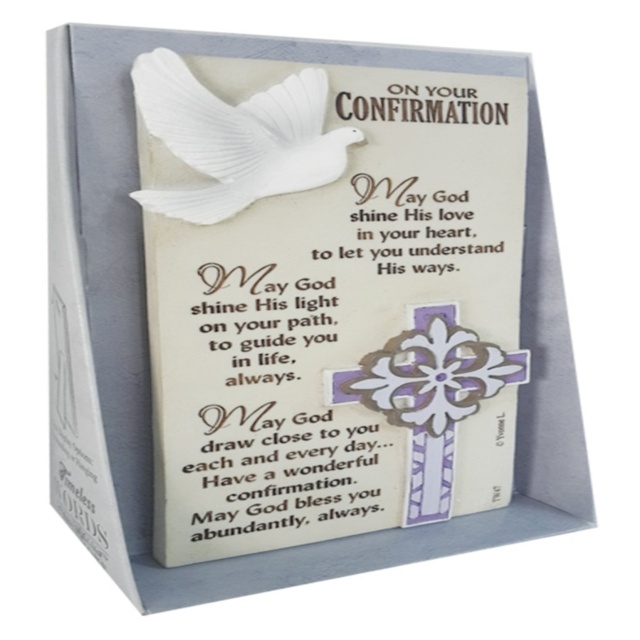Confirmation Timeless Words Plaque by Tesco - Marketplace | ufurnish.com