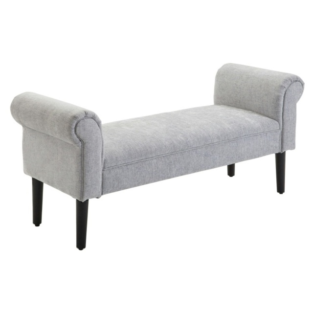 Homcom Deluxe Linen Bed End Arm Bench Bedside Bench Footstool Decor by ...
