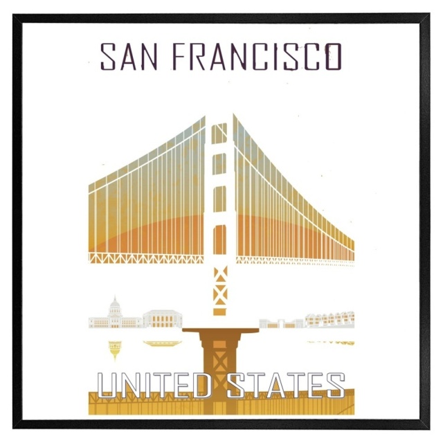 San Francisco (Picture Frame) Black - L by Tesco - Marketplace ...