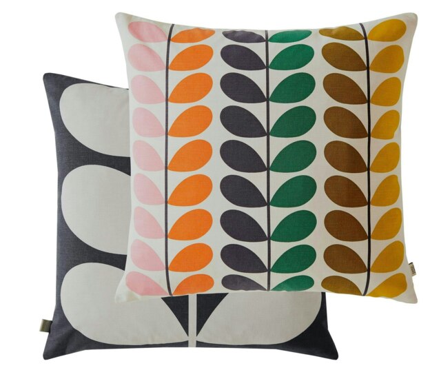 Orla kiely duo stem multi 50cmx50cm filled cushion by Tesco ...