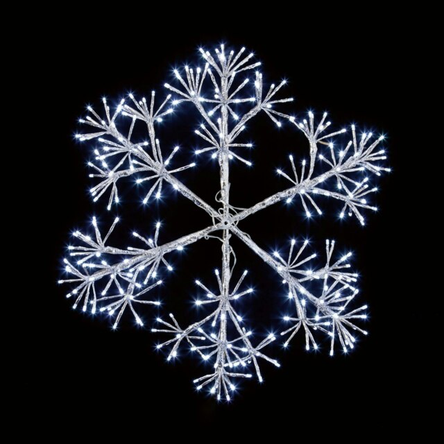 Premier light up snowflake silver white 60cm by Tesco - Marketplace ...