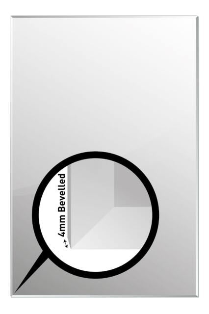 Circuitt 4mm Sheet Mirror Glass Bevelled 153 x 61 CM Multi by Tesco ...