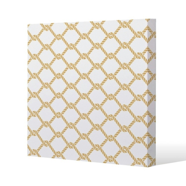 Gold Chainlink Rope (Canvas Print) by Tesco - Marketplace | ufurnish.com