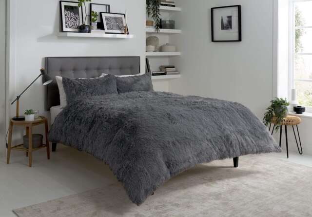 Snuggle & cuddle duvet set in charcoal - king multi king by Tesco ...