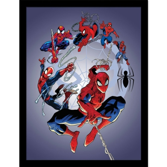 Spider-Man (Circle) Framed 30X40Cm Print by Tesco - Marketplace ...