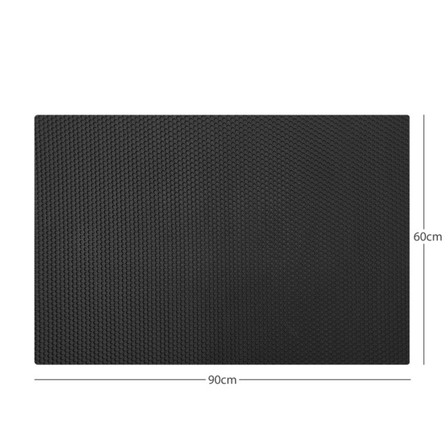Hexagon Pattern Heavy Duty Rubber Door Mat 90X60Cm by Tesco ...