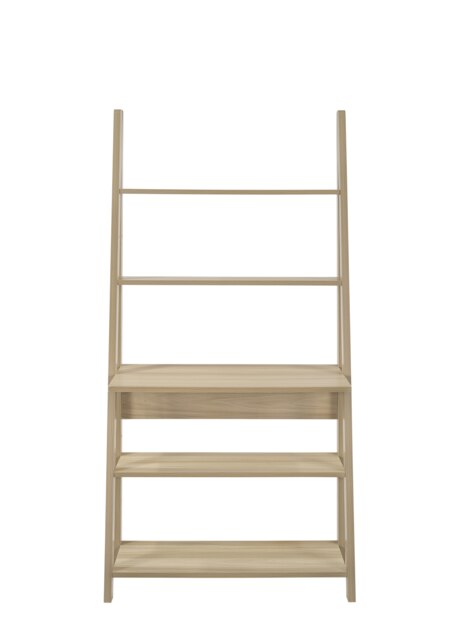 Riva ladder bookcase desk 5 tier oak by Tesco - Marketplace | ufurnish.com