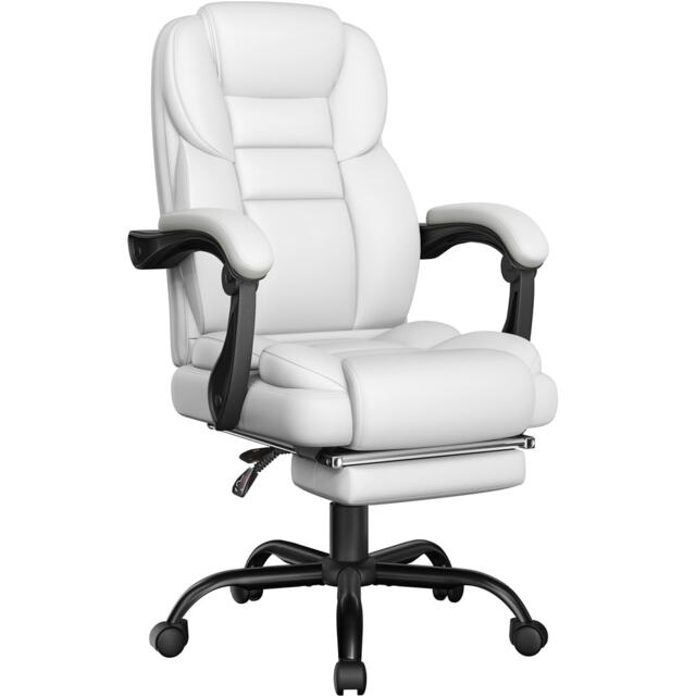 Yaheetech height-adjustable computer chair white by Tesco - Marketplace ...