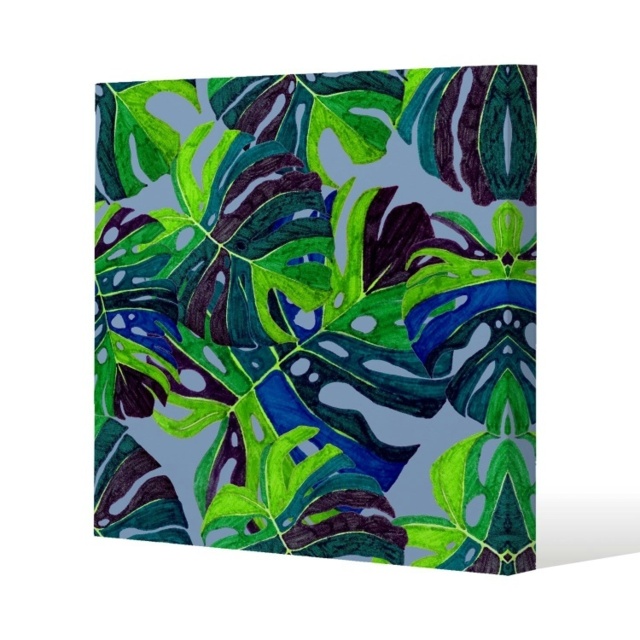 Hand Drawn Exotic Plants (Canvas Print) by Tesco - Marketplace ...