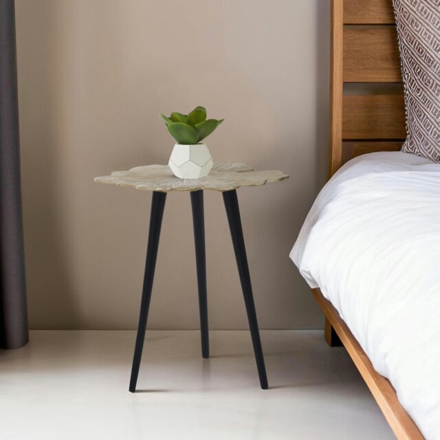 Prato Ginkgo Small Side Table Gold by Tesco - Marketplace | uFurnish.com