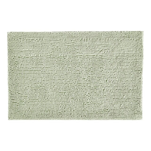 Chenille Bobble Bath Mat Non-Slip 50 X 80Cm - Sage Green by Tesco ...