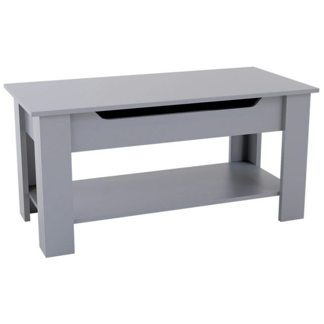 Vida Designs Lift Up Coffee Table With Storage Compartment & Shelf ...
