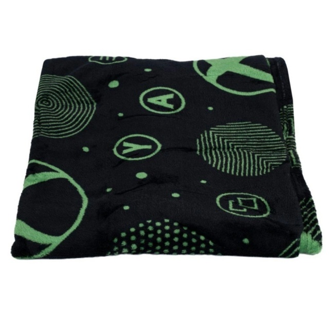Xbox Iconic Fleece Logo Blanket - Black/green - 150Cm X 120Cm by Tesco ...