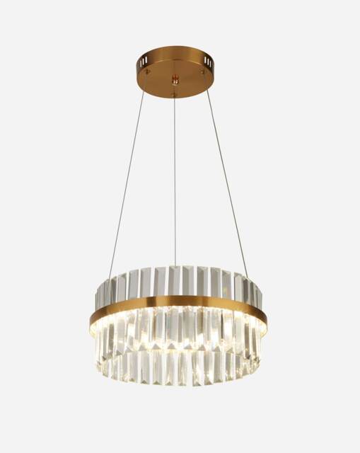 Pagazzi Camburn Brushed Gold LED Halo Pendant by Tesco - Marketplace ...