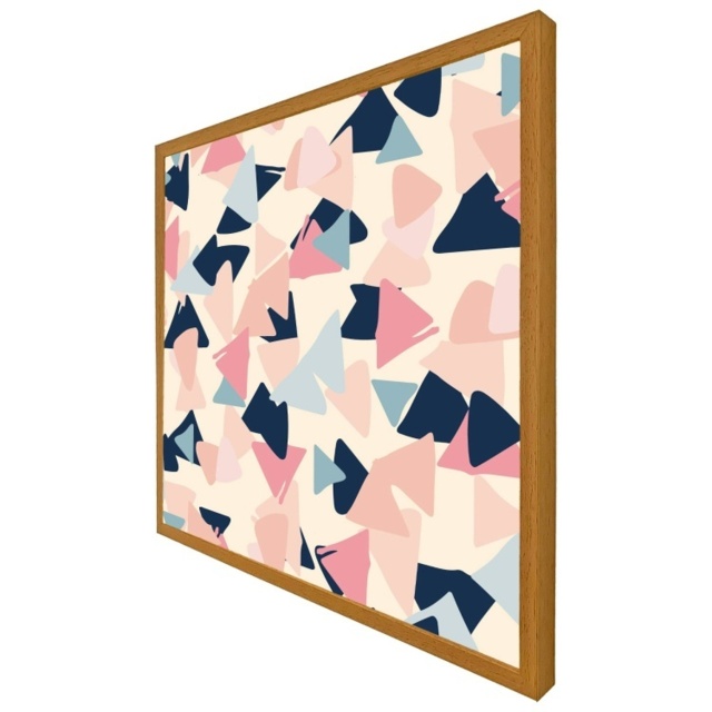 Pastel Coloured Triangles (Picutre Frame) Brown - Oak - S by Tesco ...