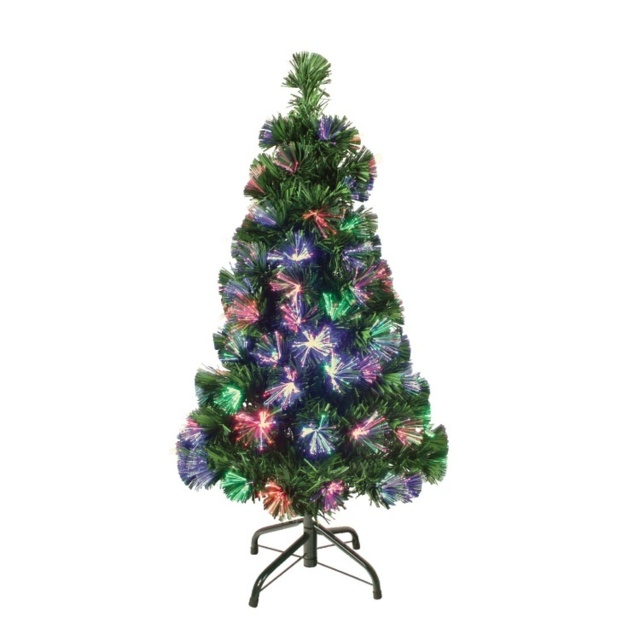 5Ft Green Fibre Optic Christmas Tree Green - 5Ft by Tesco - Marketplace ...