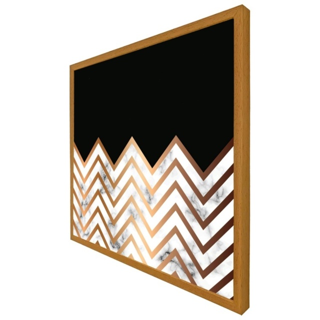 Marble Zig Zag Pattern (Picutre Frame) Brown - Oak - S by Tesco ...