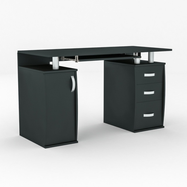 Vida Designs Otley 3 Drawer Computer Desk Home Office Workstation ...