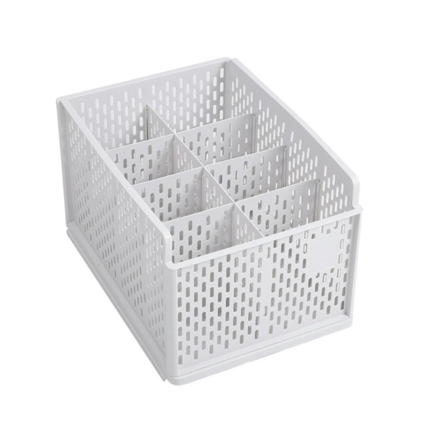 Living And Home Plastic Stackable Clothes Storage Basket Drawer ...