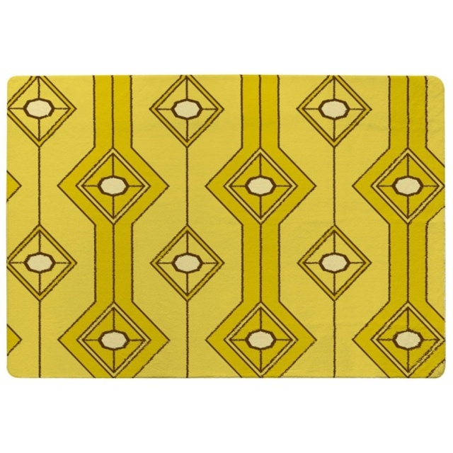 Yellow Geometric (Rug) Yellow - Large: 140X200Cm by Tesco - Marketplace ...