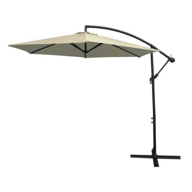 Cream Cantilever Parasol & Square Base by Tesco - Marketplace ...