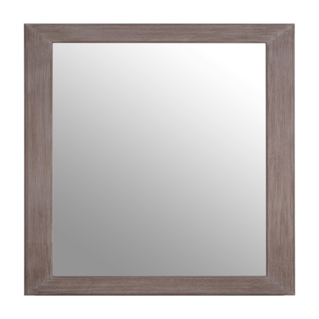 Interiors By Premier Large Wall Mirror, Grain Pattern Brown Frame ...