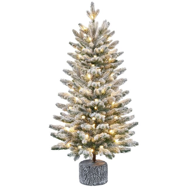 Yaheetech potted flocked tabletop christmas tree by Tesco - Marketplace ...