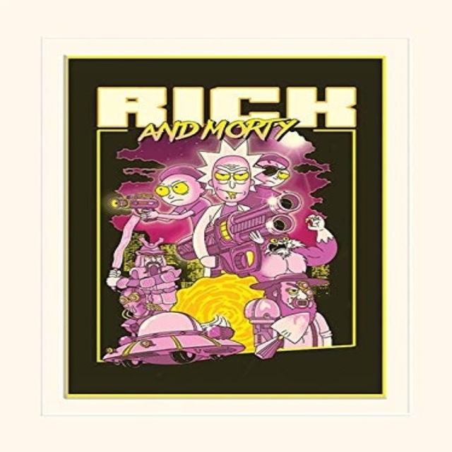 Lx - Rick And Morty (80S Action Movie) - Poster / Prints by Tesco ...