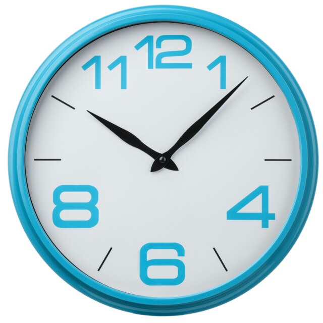 Maison by Premier Tuan Blue Plastic Frame Wall Clock by Tesco ...