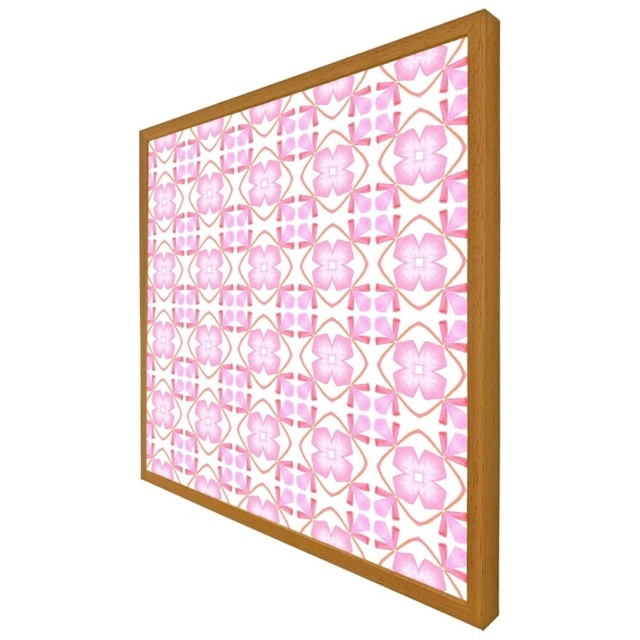 Orange Sublime Boho Chic Summer Design (Picture Frame) Brown - Oak - Xl ...