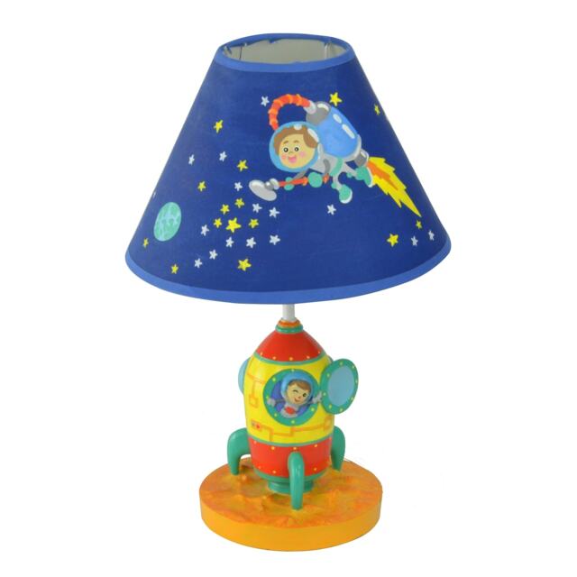 Teamson Kids Outer Space Children’s Bedside Night Light, Table Lamp for ...