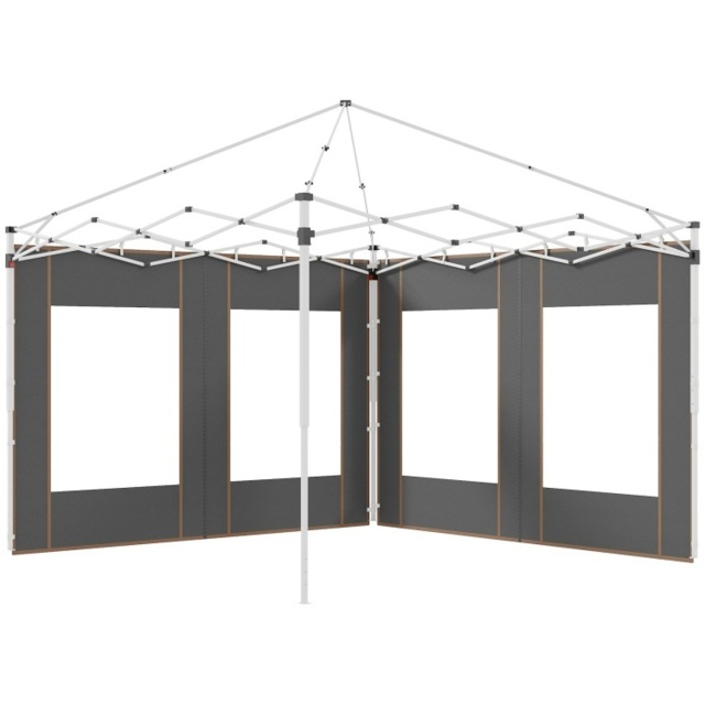 Outsunny 3M X 3M Or 3M X 6M Pop Up Gazebo Side Panels With Windows ...