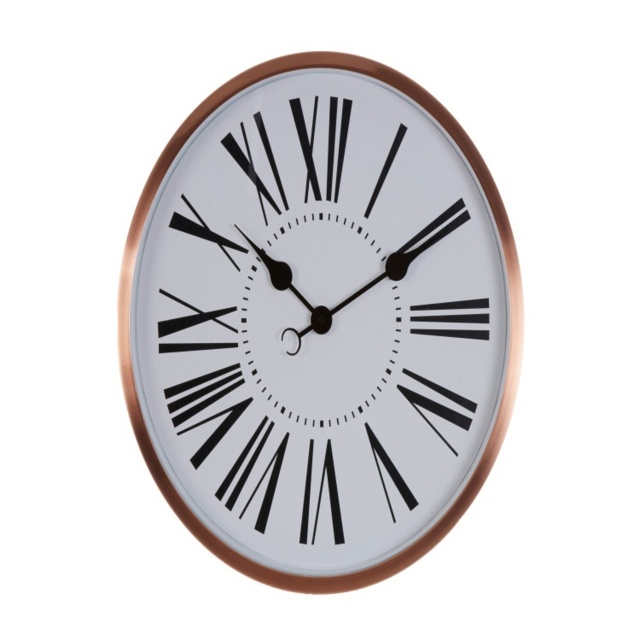 Interiors By Premier Baillie Rose Gold Wall Clock by Tesco ...