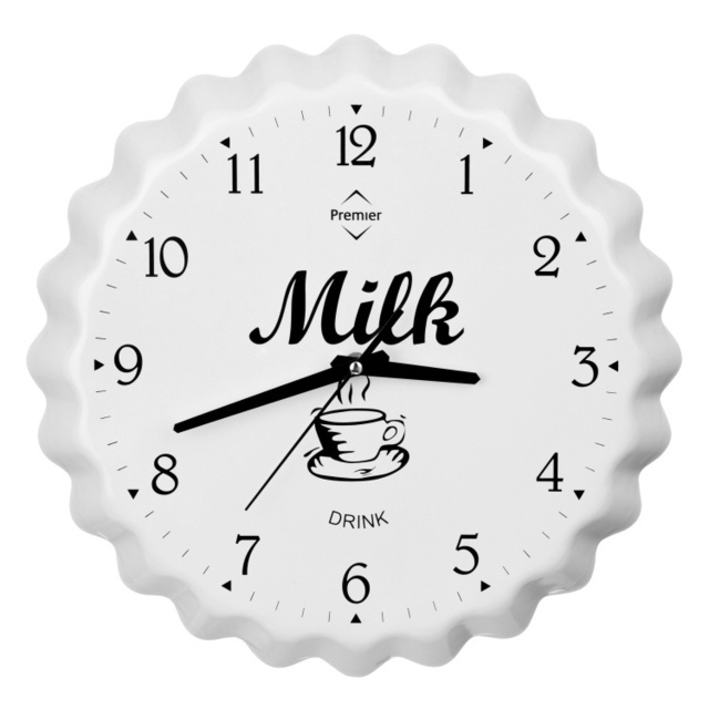 Maison By Premier Mathis Milk Bottle Cap Wall Clock by Tesco ...
