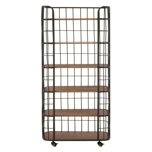 Interiors By Premier 6 Tier Shelf Unit, Industrial Shelf Unit, Modern ...