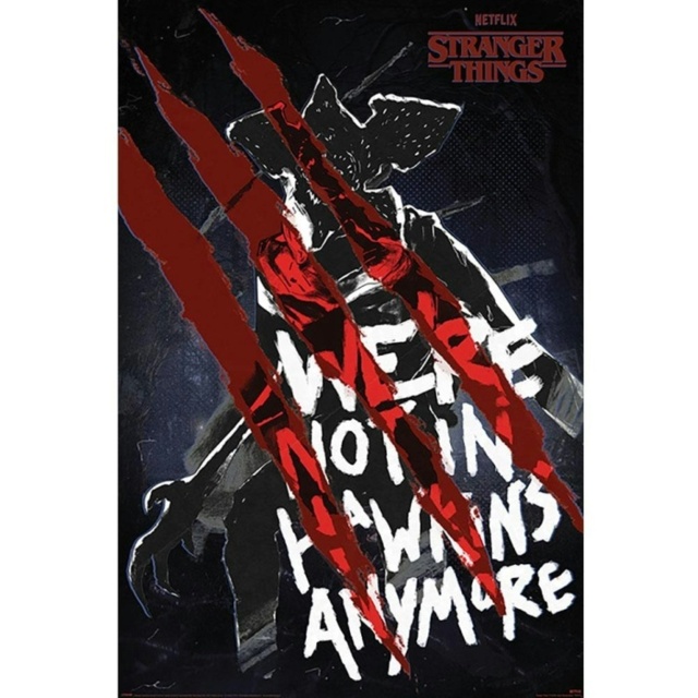 Stranger Things Demogorgon Poster - Black/white/red - 91Cm X 61Cm by ...