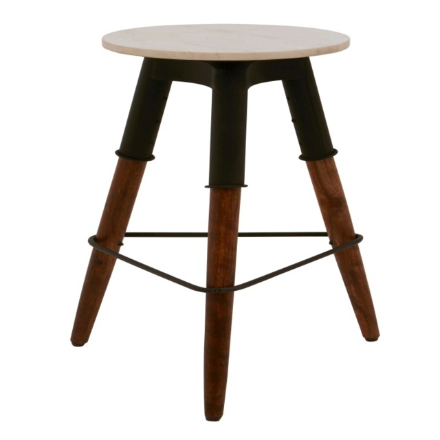 Interiors By Premier Stylish 3 Leg Bar Stool With Wood Top, Counter ...