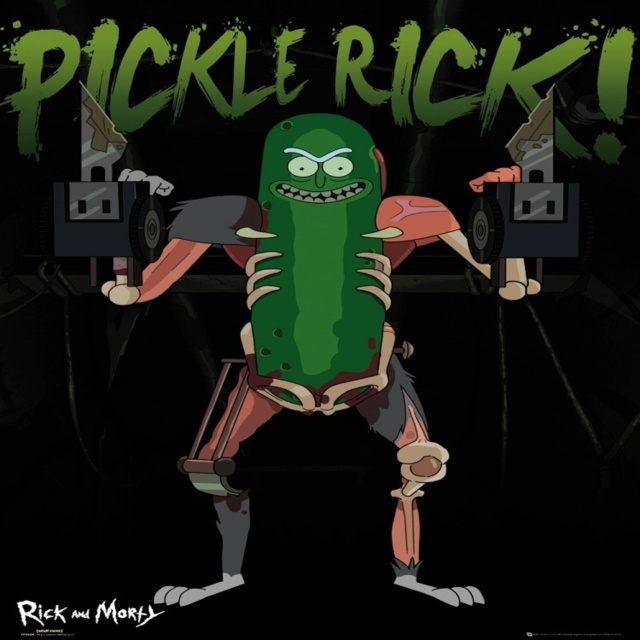 Rick & Morty Pickle Rick 61 X 91.5Cm Maxi Poster by Tesco - Marketplace ...