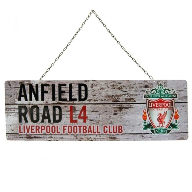 Liverpool Fc Rustic Plaque - Red/white/black - One Size by Tesco ...