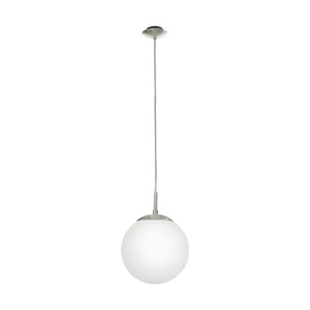EGLO Rondo Opal And Nickel Matte Single Pendant Light (D) 20cm by Tesco ...