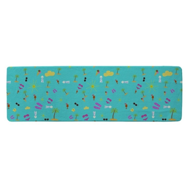 Beach Cartoons (Runner Rug) Blue by Tesco - Marketplace | ufurnish.com